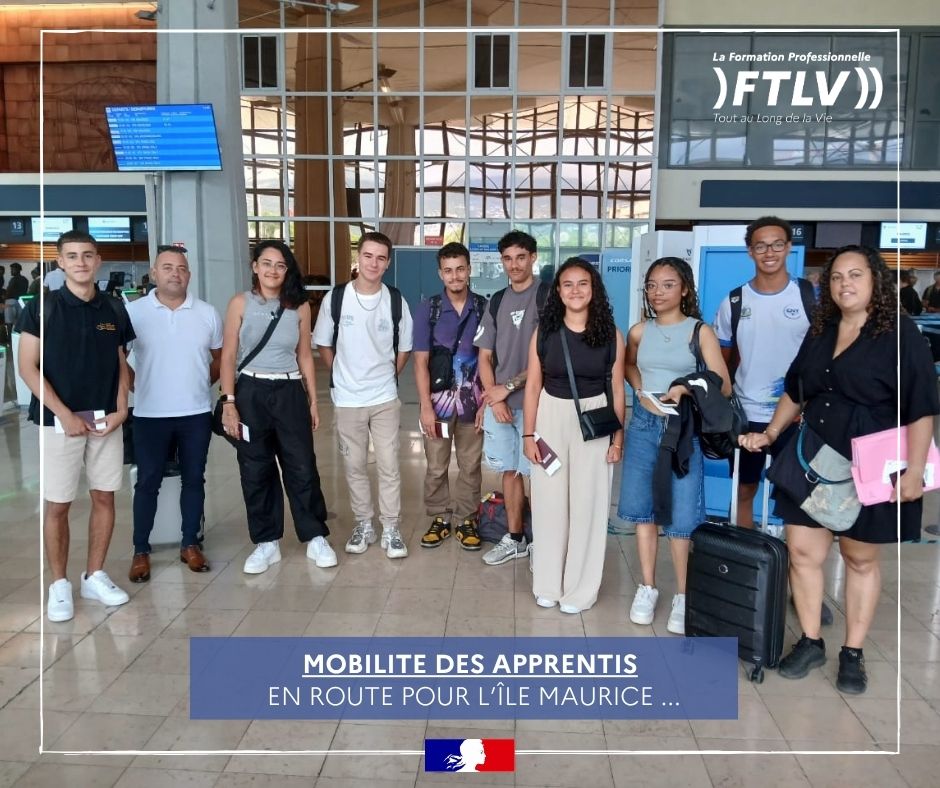 Mobilité des apprentis du CFA Académique Réunion | FTLV Réunion